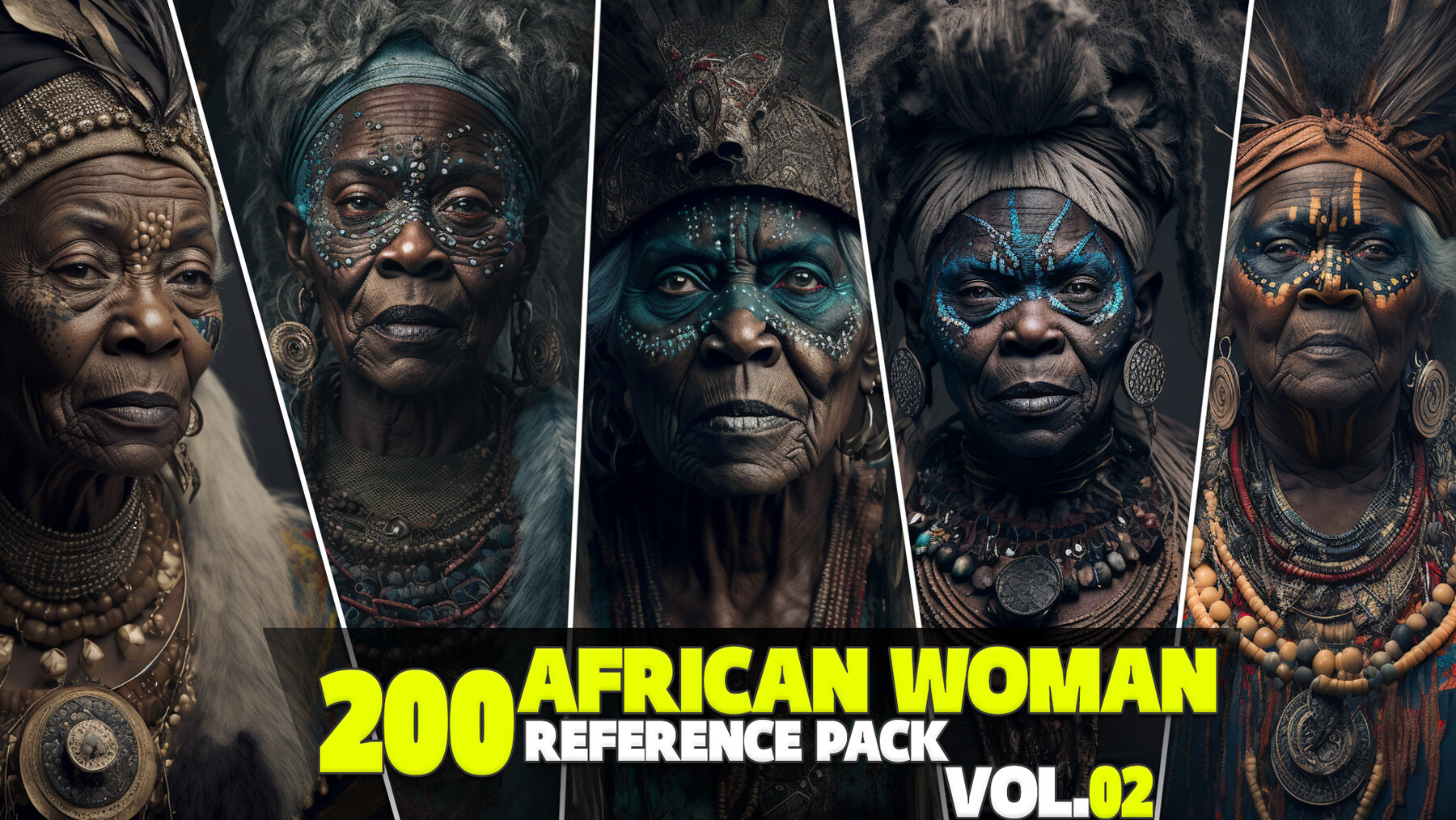 ArtStation - 200 African Woman Reference Pack Vol.02 | Artworks