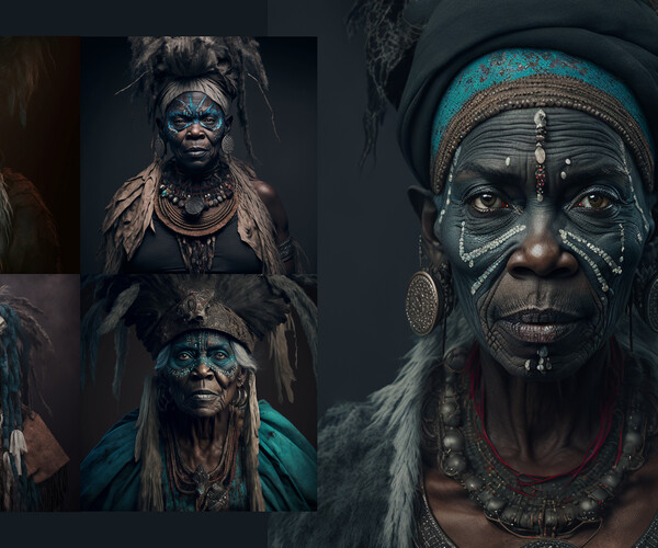 ArtStation - 200 African Woman Reference Pack Vol.02 | Artworks