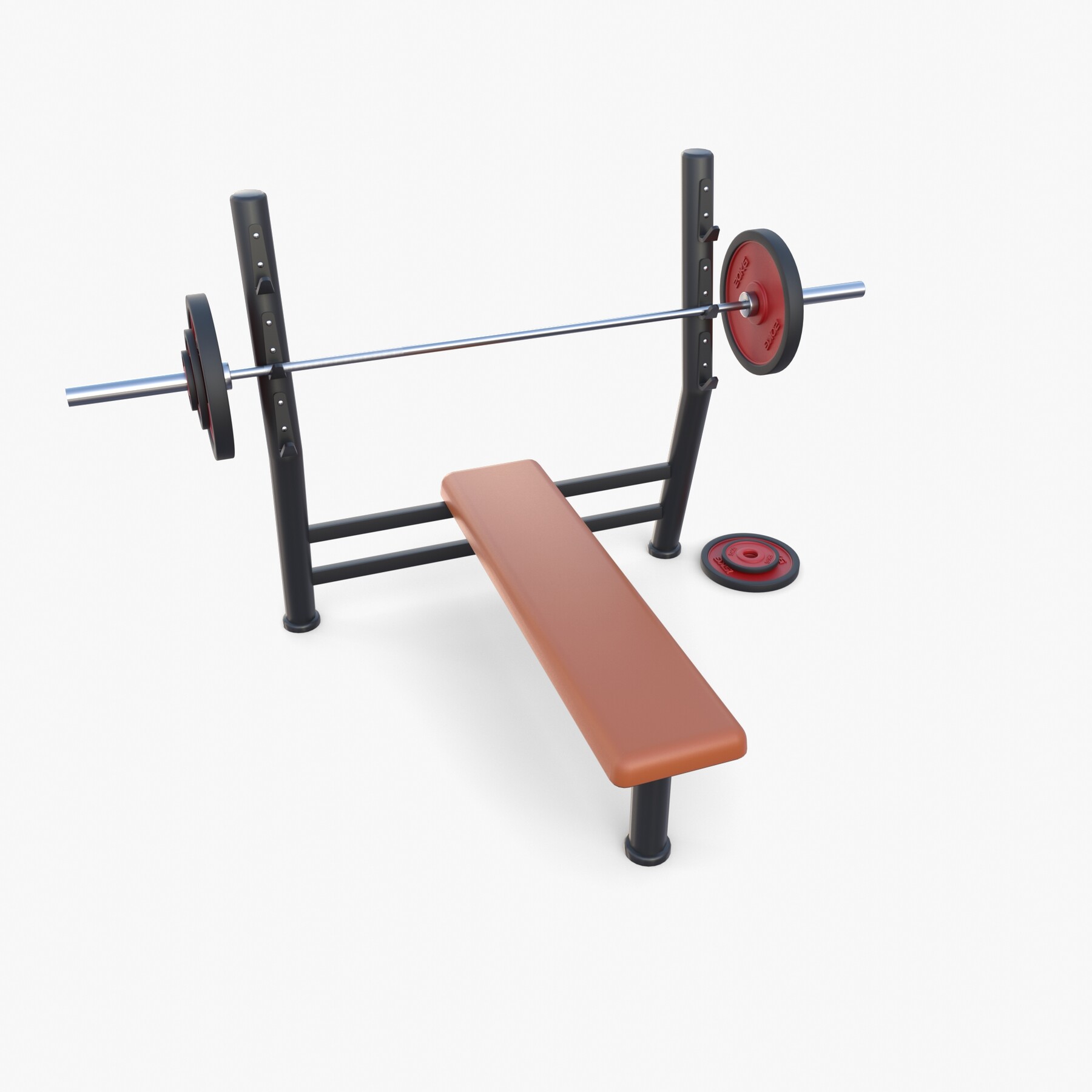 ArtStation - Olympic flat bench | Game Assets