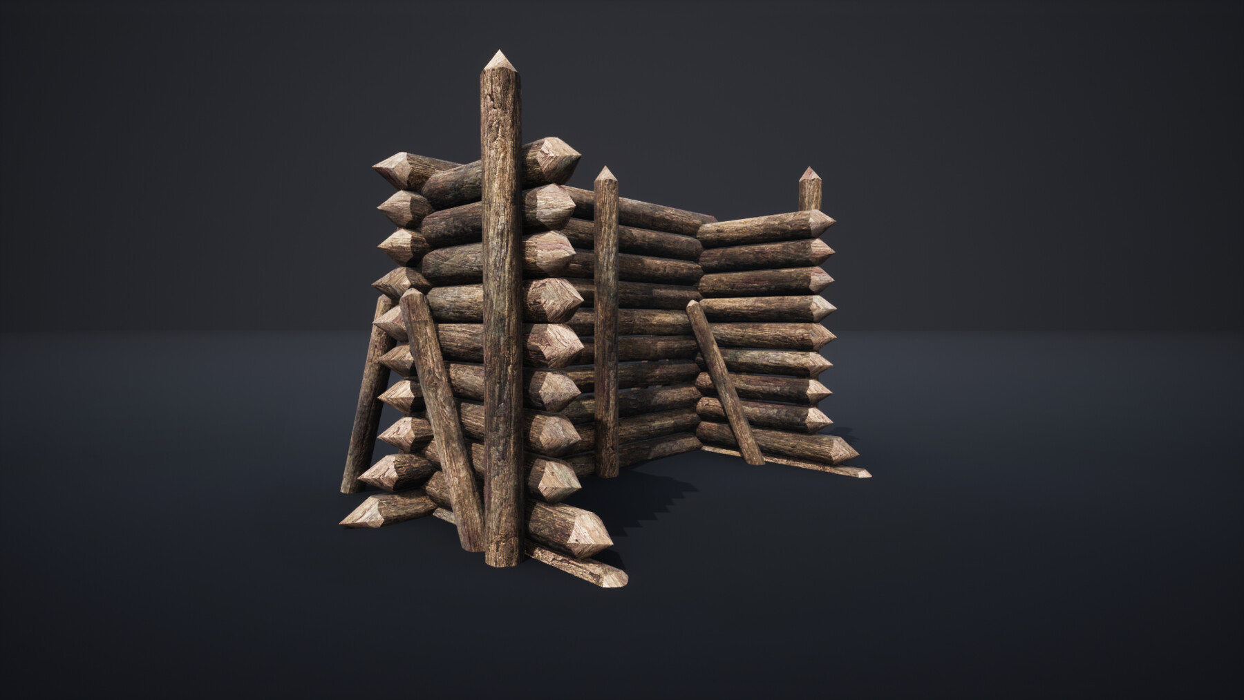 ArtStation - PALISADE BARRIER BARRICADE FENCE WALL WOODEN DAM MEDIEVAL ...