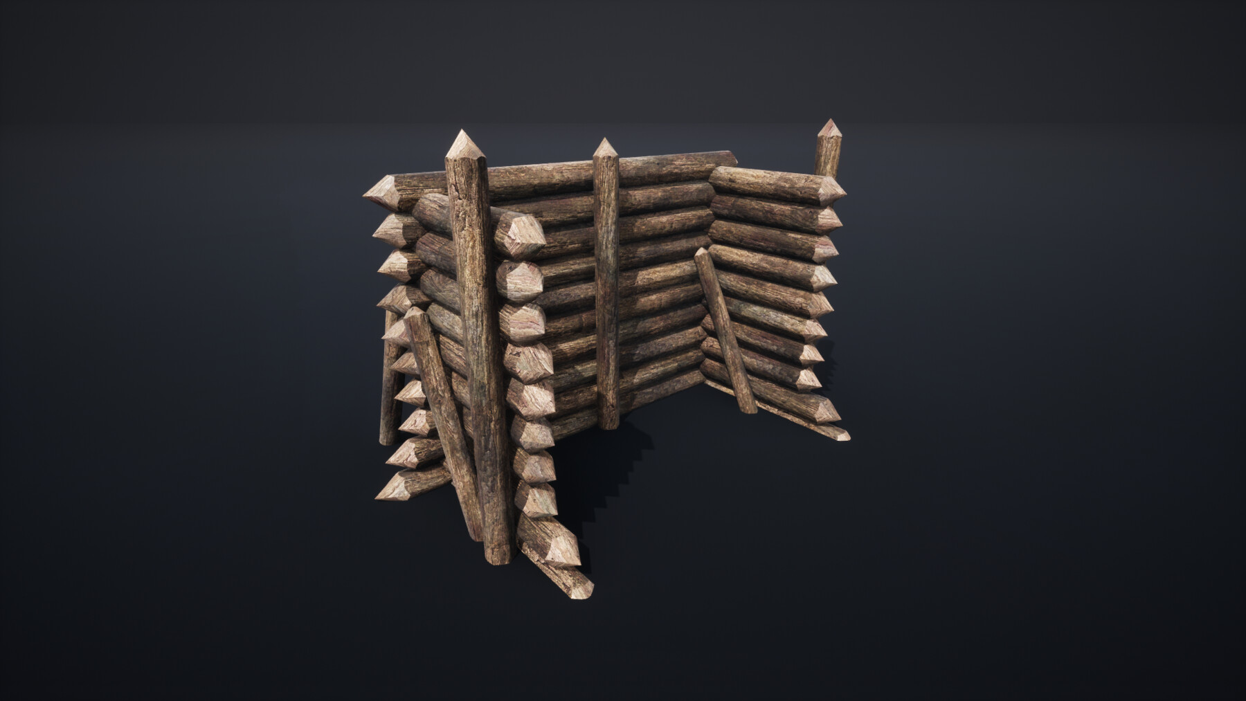 ArtStation - PALISADE BARRIER BARRICADE FENCE WALL WOODEN DAM MEDIEVAL ...