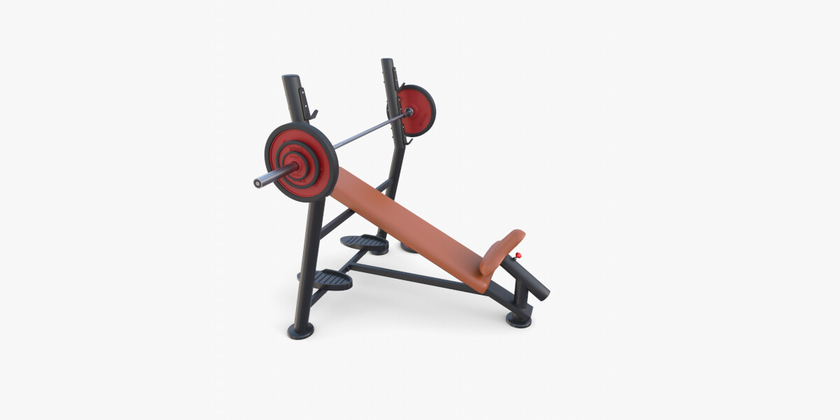 ArtStation - Olympic inclined bench | Game Assets