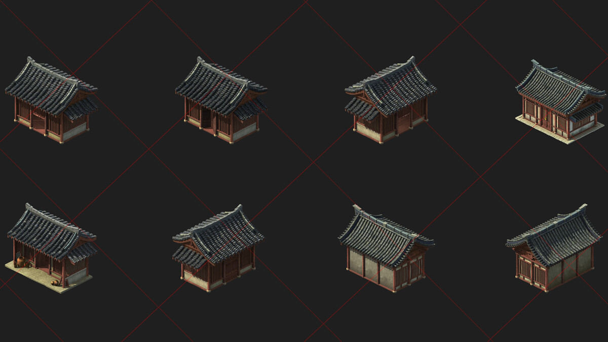 ArtStation - 21 Fantasy Chinese Home, House, Building, Exterior Game ...