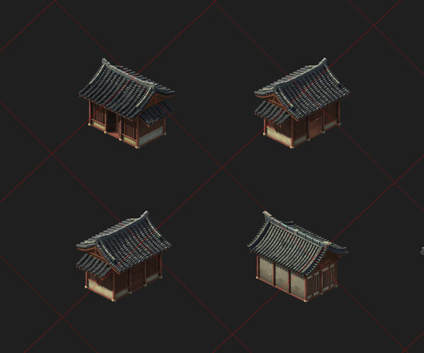 ArtStation - 21 Fantasy Chinese Home, House, Building, Exterior Game ...