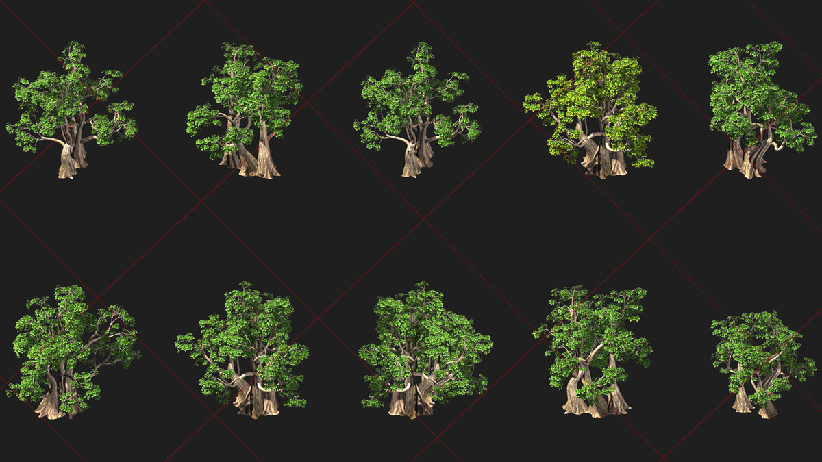ArtStation - 22 Big Tree, Nature Collection Game Assets | Game Assets