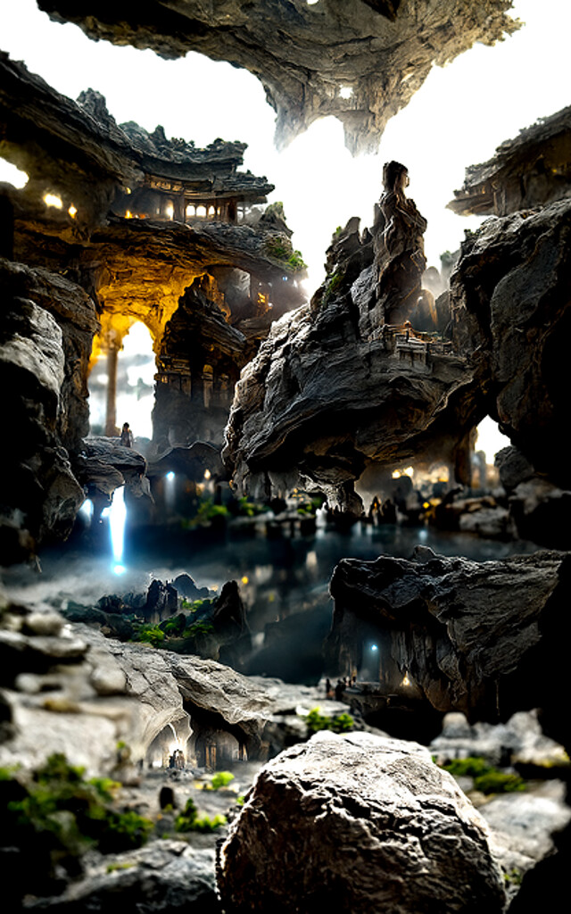 ArtStation - valley cave Illustration Set | Artworks