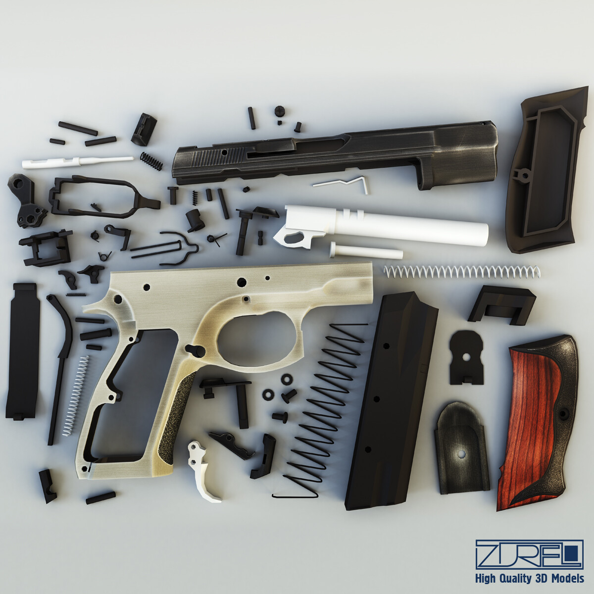 ArtStation - CZ 75 Low Poly v 1 | Resources