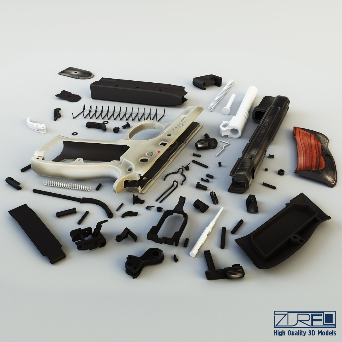 ArtStation - CZ 75 Low Poly v 1 | Resources