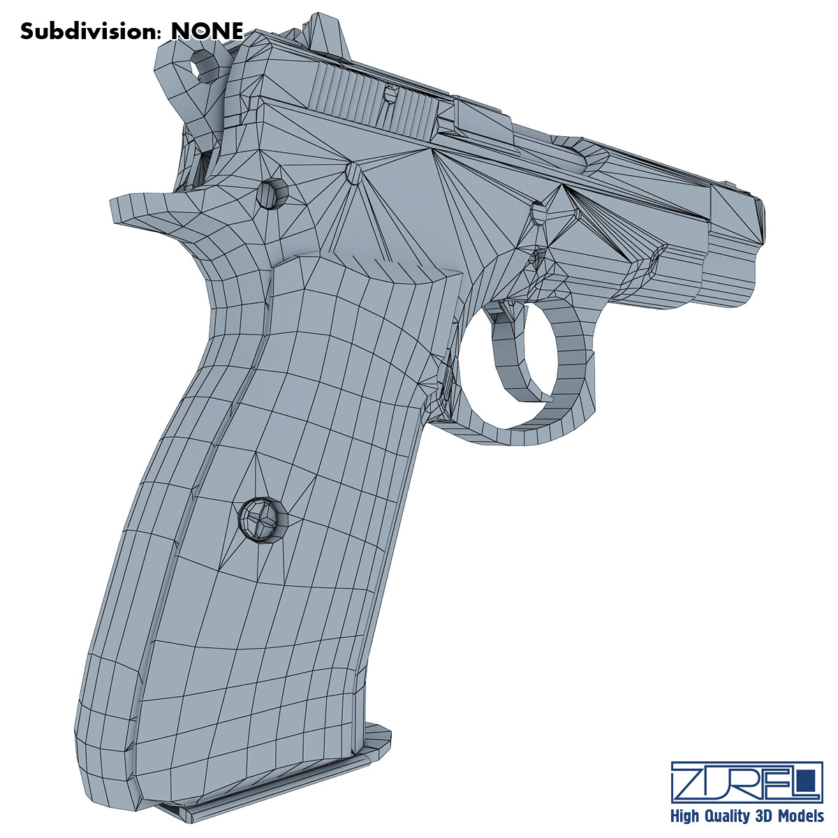 ArtStation - CZ 75 Low Poly v 1 | Resources