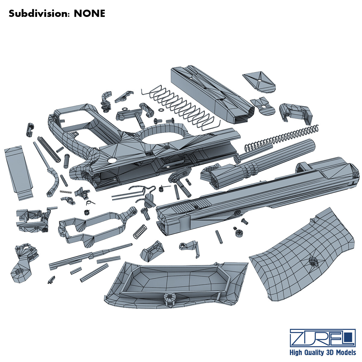ArtStation - CZ 75 Low Poly v 1 | Resources