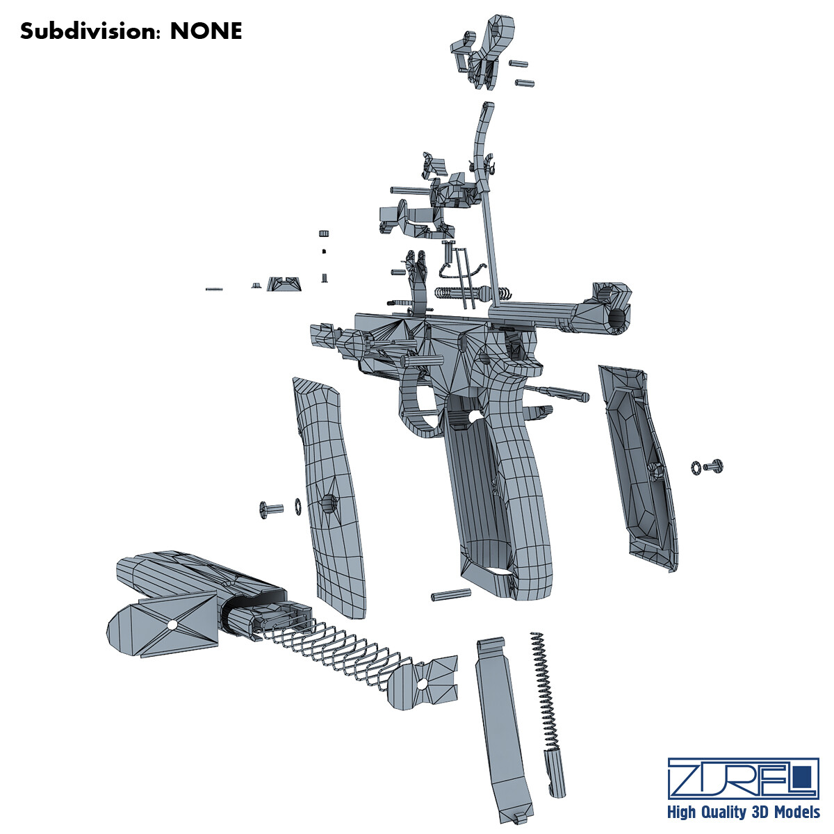 ArtStation - CZ 75 Low Poly v 1 | Resources