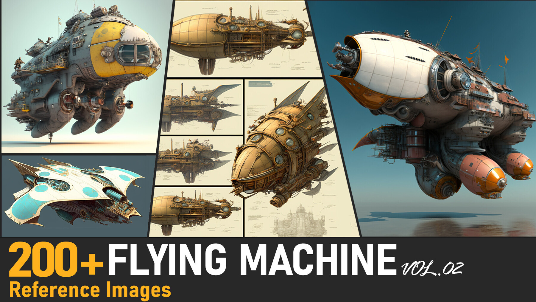 ArtStation - Flying Machin VOL.02|4K Reference Images | Artworks