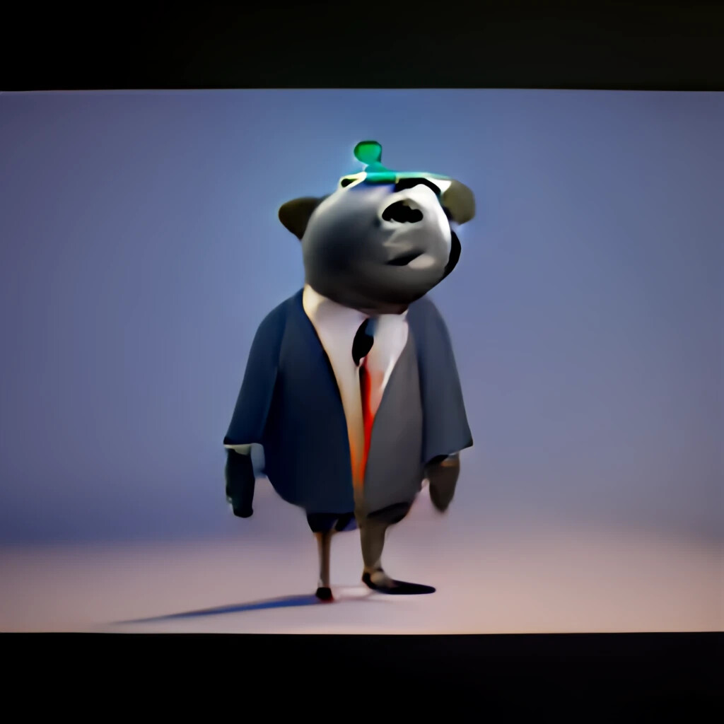 ArtStation - pltn style, honey badger in a suit | Artworks