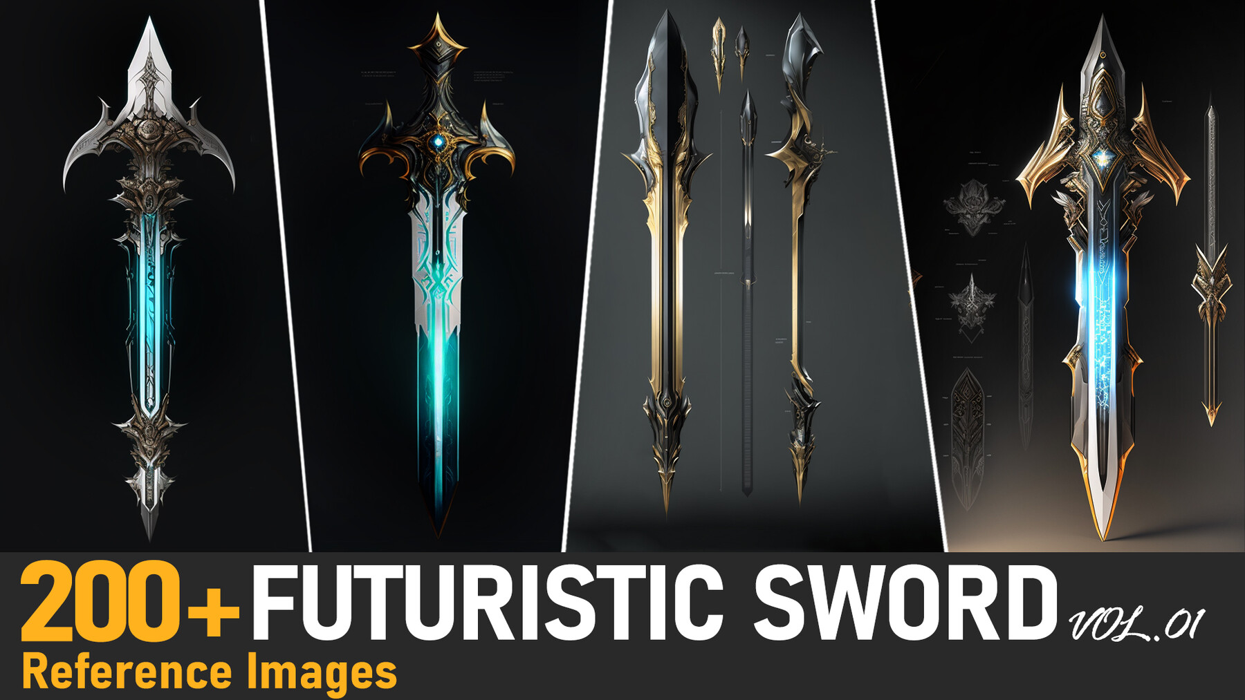 ArtStation - Futuristic Sword VOL.01|4K Reference Images | Artworks