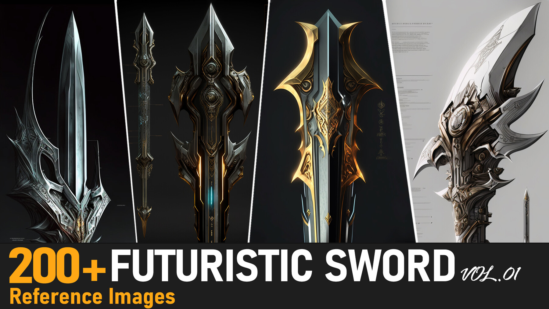 ArtStation - Futuristic Sword VOL.01|4K Reference Images | Artworks