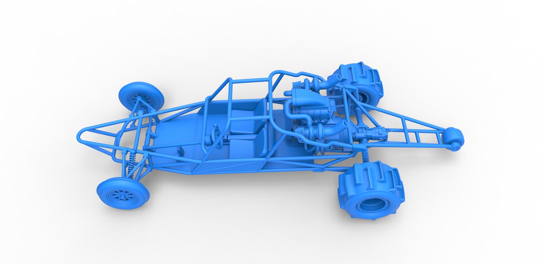 ArtStation - 3D printable Diecast Sand drag Rail buggy Scale 1:25 ...