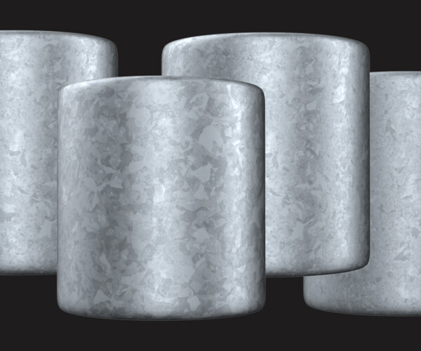 ArtStation - Galvanized Metal Substance Base Procedural Material ...