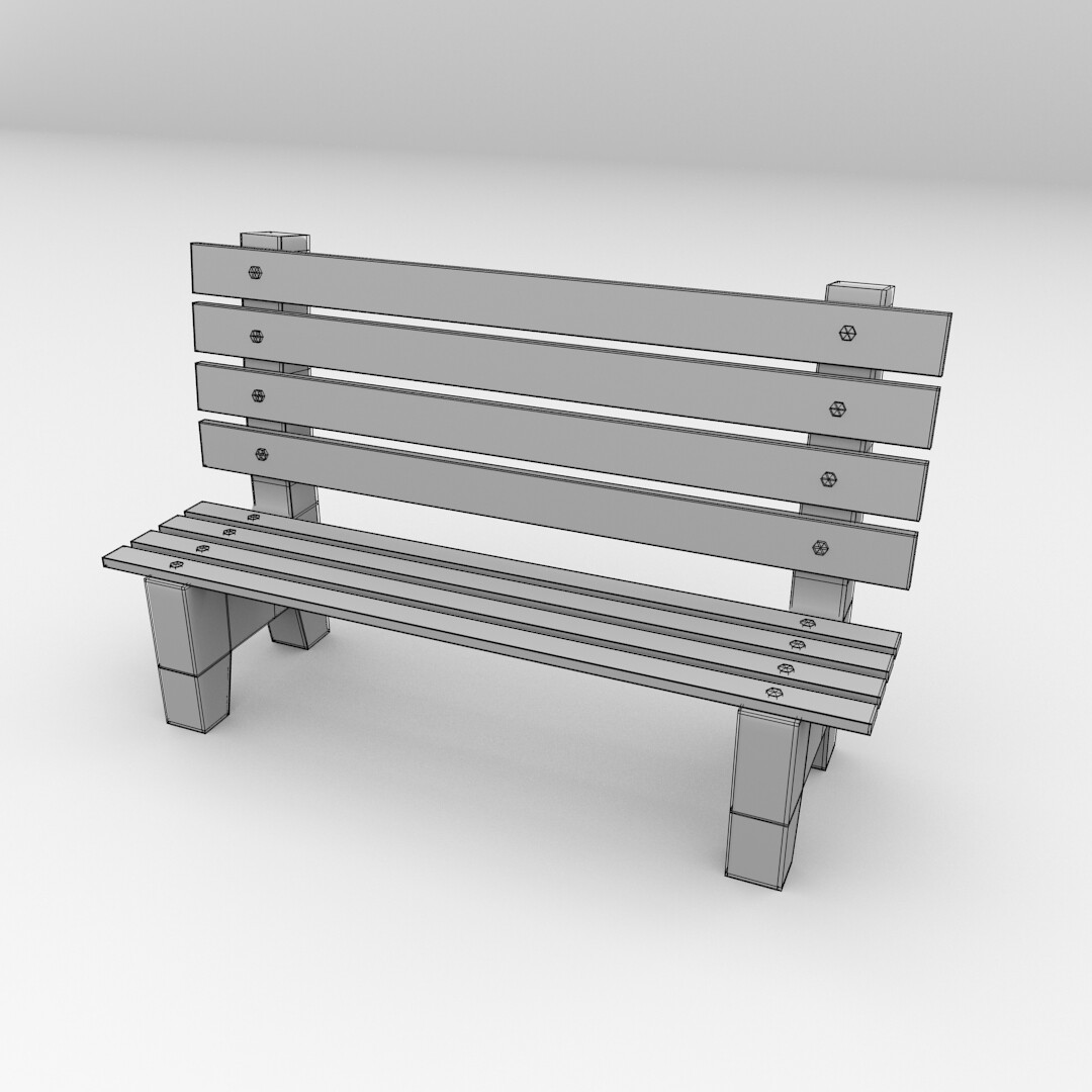 ArtStation - Beach Bench | Game Assets