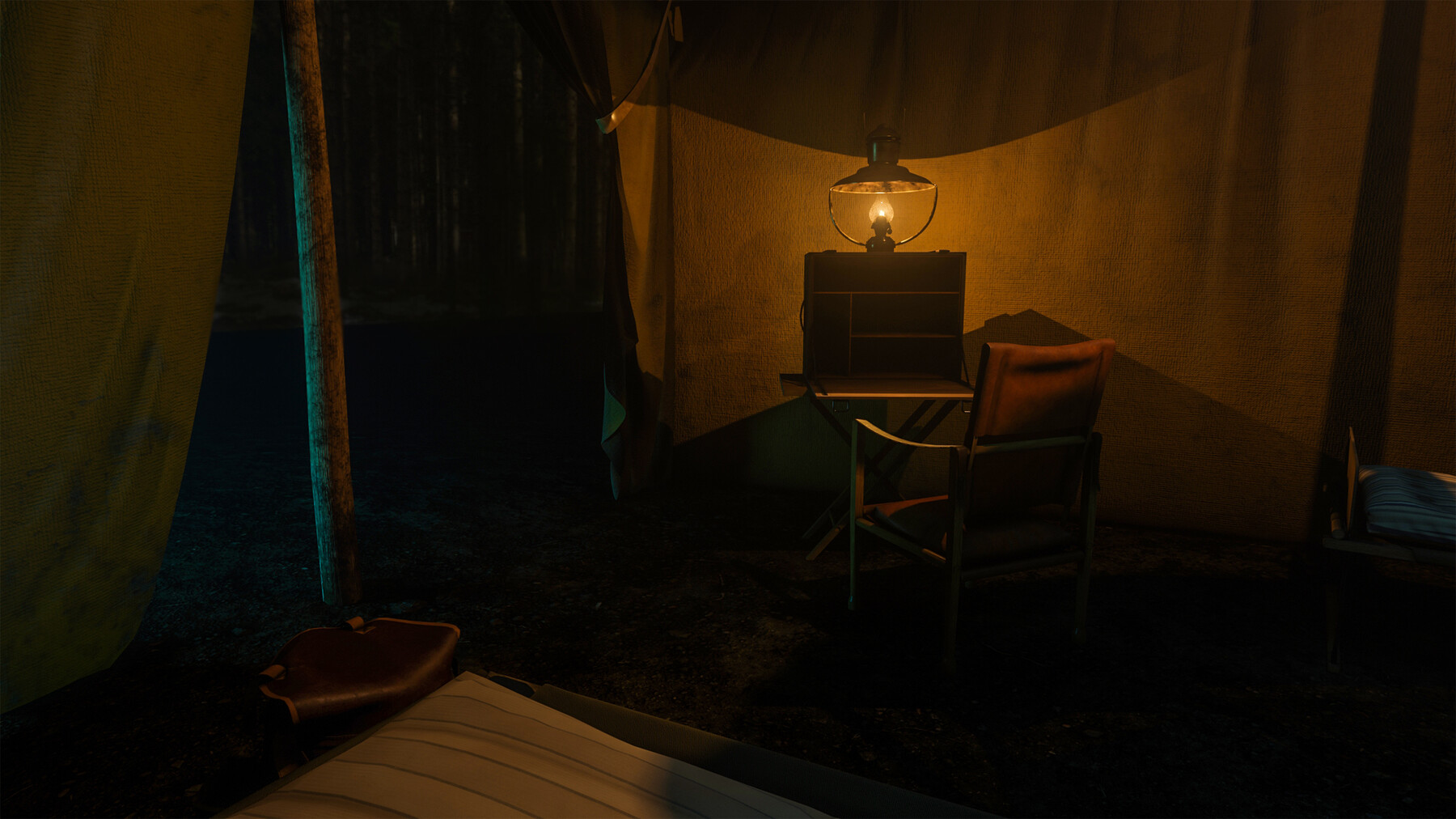 ArtStation - Camping Tent with props | Game Assets