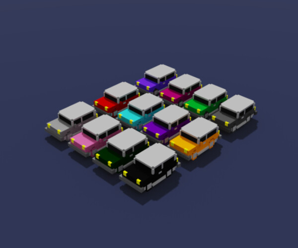 ArtStation - Cubic Cars | Game Assets
