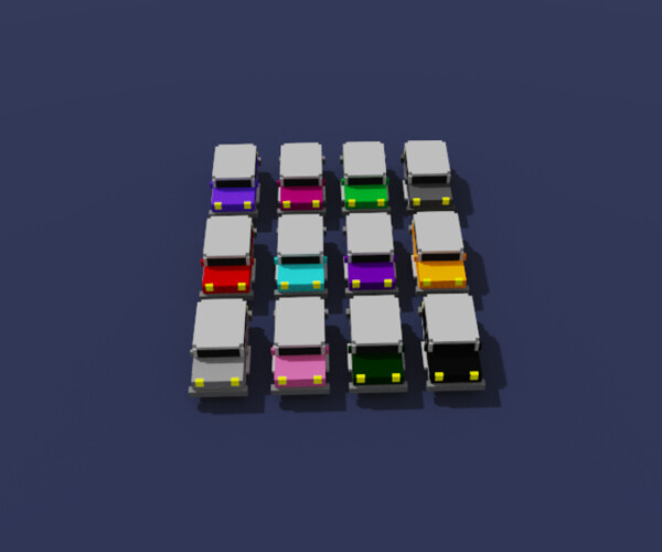 ArtStation - Cubic Cars | Game Assets