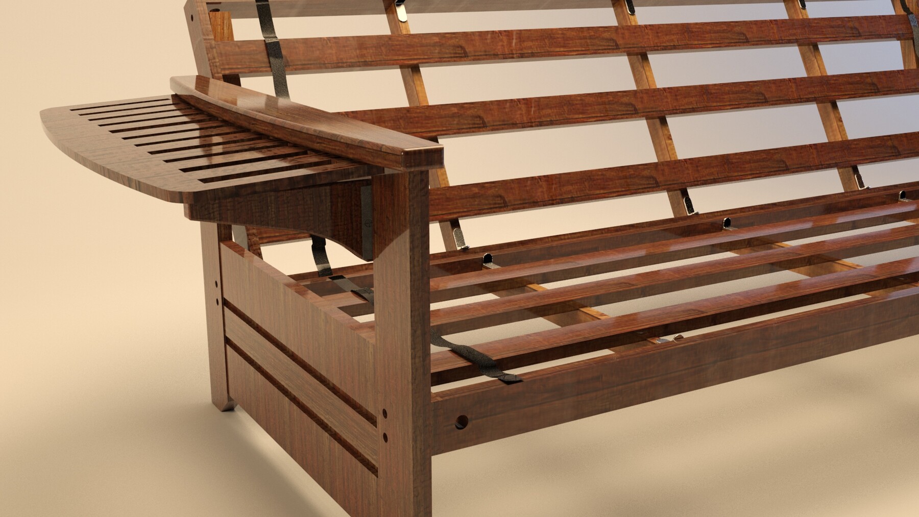 ArtStation - Futon with Cusion and open/close animations | Game Assets