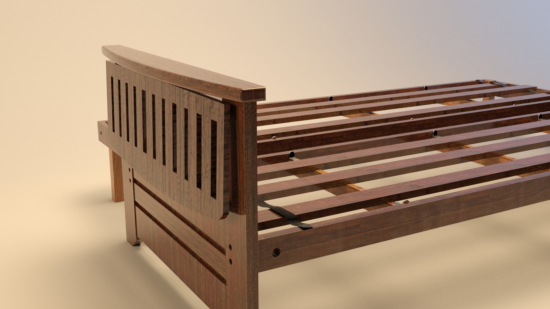 ArtStation - Futon with Cusion and open/close animations | Game Assets