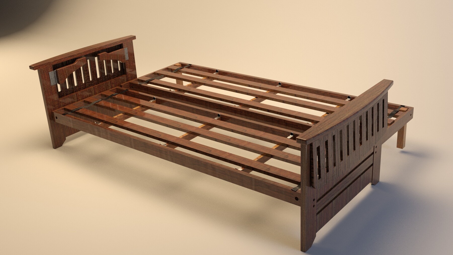ArtStation - Futon with Cusion and open/close animations | Game Assets