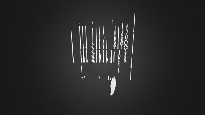ArtStation - Wand Parts, plus Bonus Vampire Wand! | Game Assets