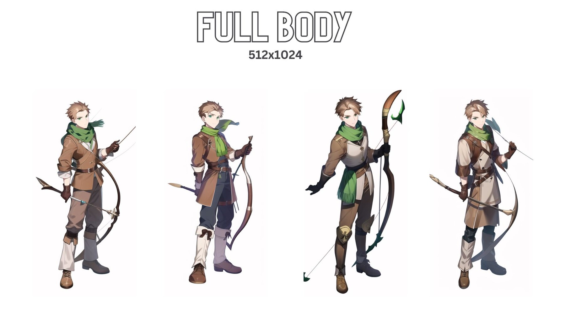 ArtStation - Male Archer (Emerald Arrow) - Fantasy Job Class Character ...