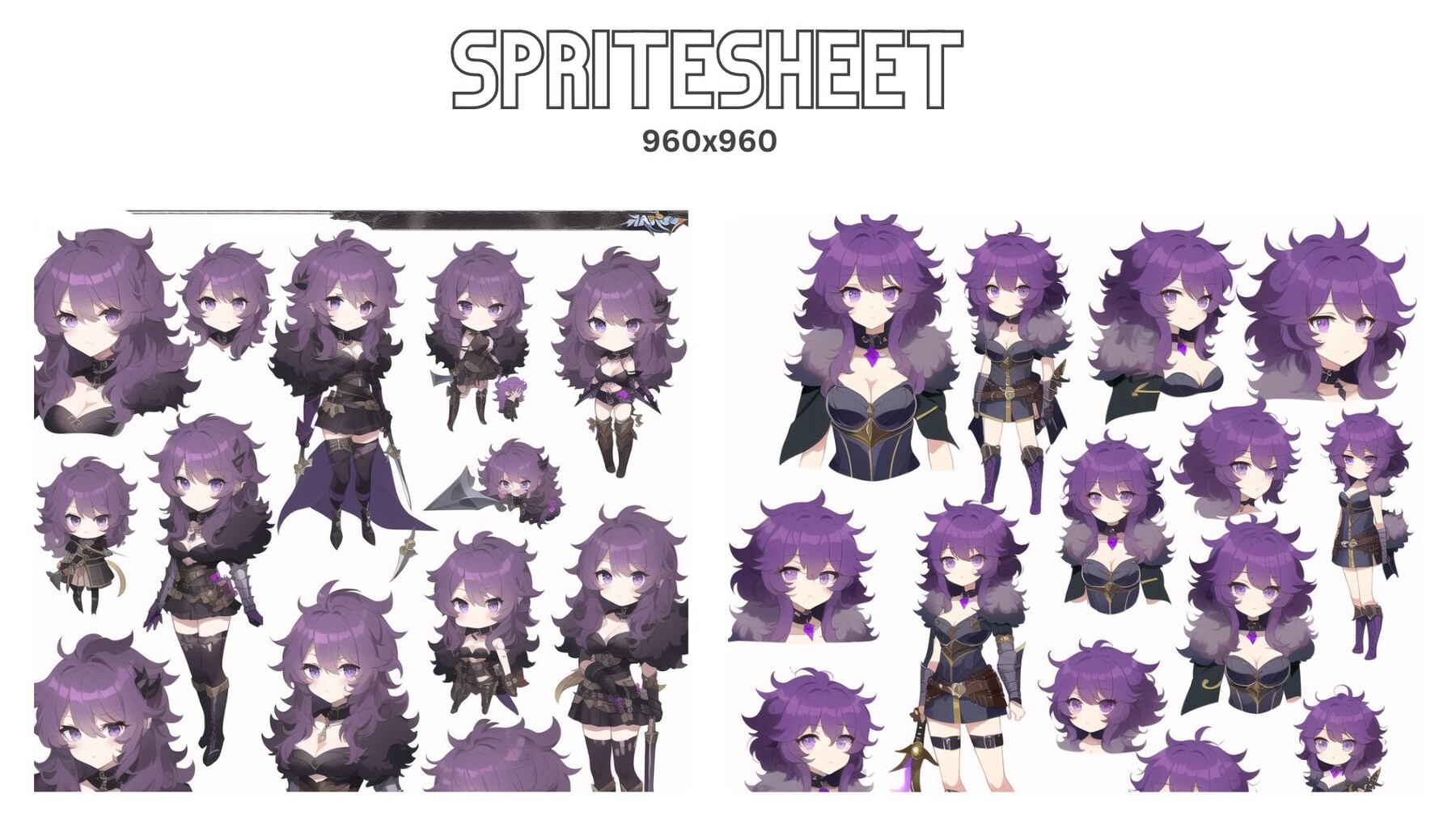 ArtStation - Female Thief (Shadow Moon) - Fantasy Job Class Character ...