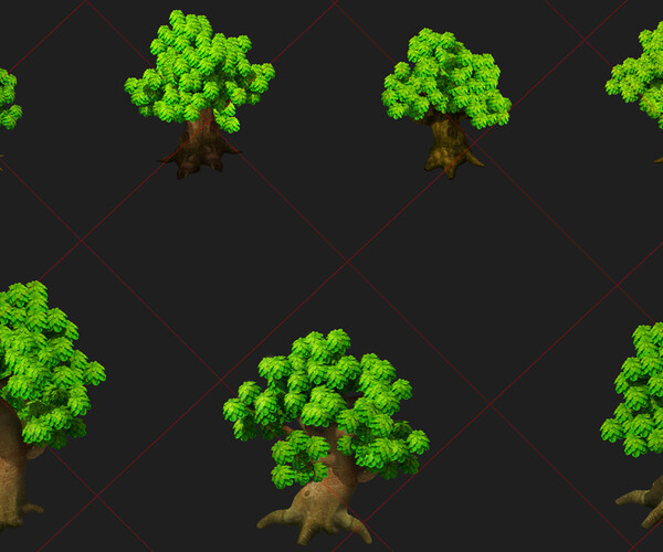 ArtStation - 26 Fantasy Tree Nature Collection Game Assets | Game Assets