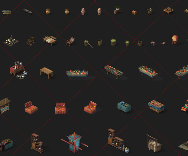 ArtStation - 103 City, Village, Town Interior, Exterior Architecture ...