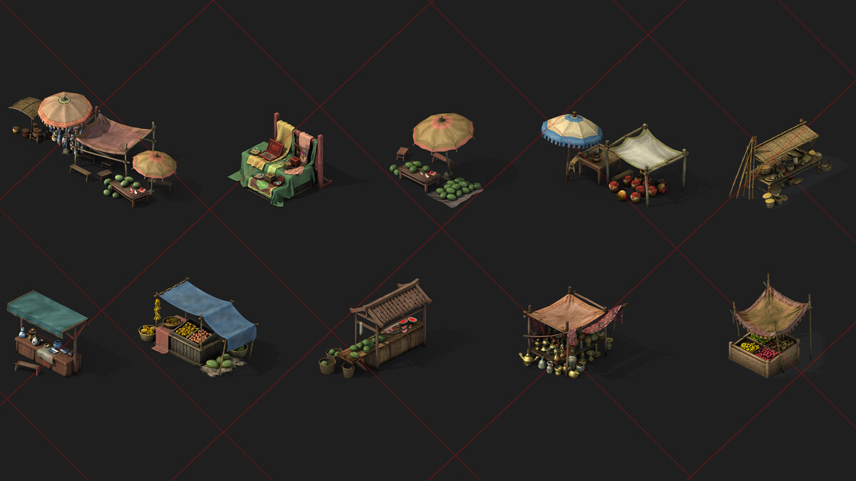 ArtStation - 103 City, Village, Town Interior, Exterior Architecture ...