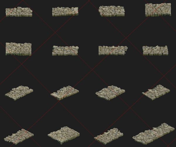 ArtStation - 60 Different Types of Stone Floor, Tile, Path Game Assets ...