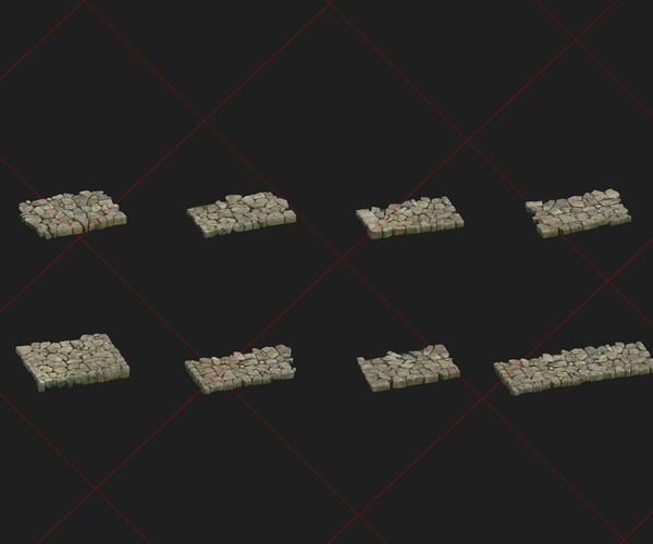 ArtStation - 60 Different Types of Stone Floor, Tile, Path Game Assets ...