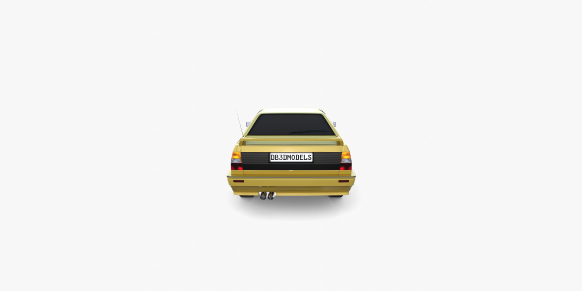 ArtStation - Generic 80s Coupe with interior | Game Assets