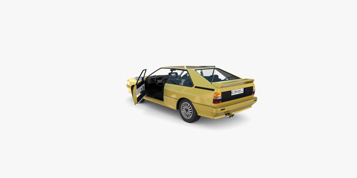 ArtStation - Generic 80s Coupe with interior | Game Assets