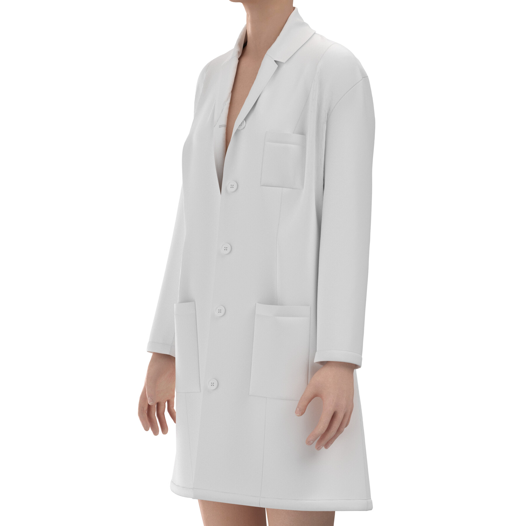 ArtStation - Female Doctor Apron, marvelous designer,clo3d | Resources