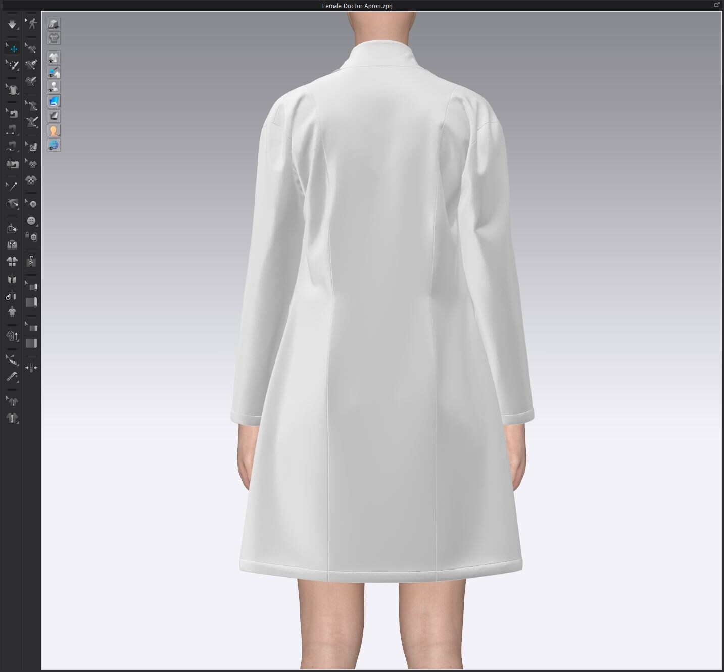 ArtStation - Female Doctor Apron, marvelous designer,clo3d | Resources