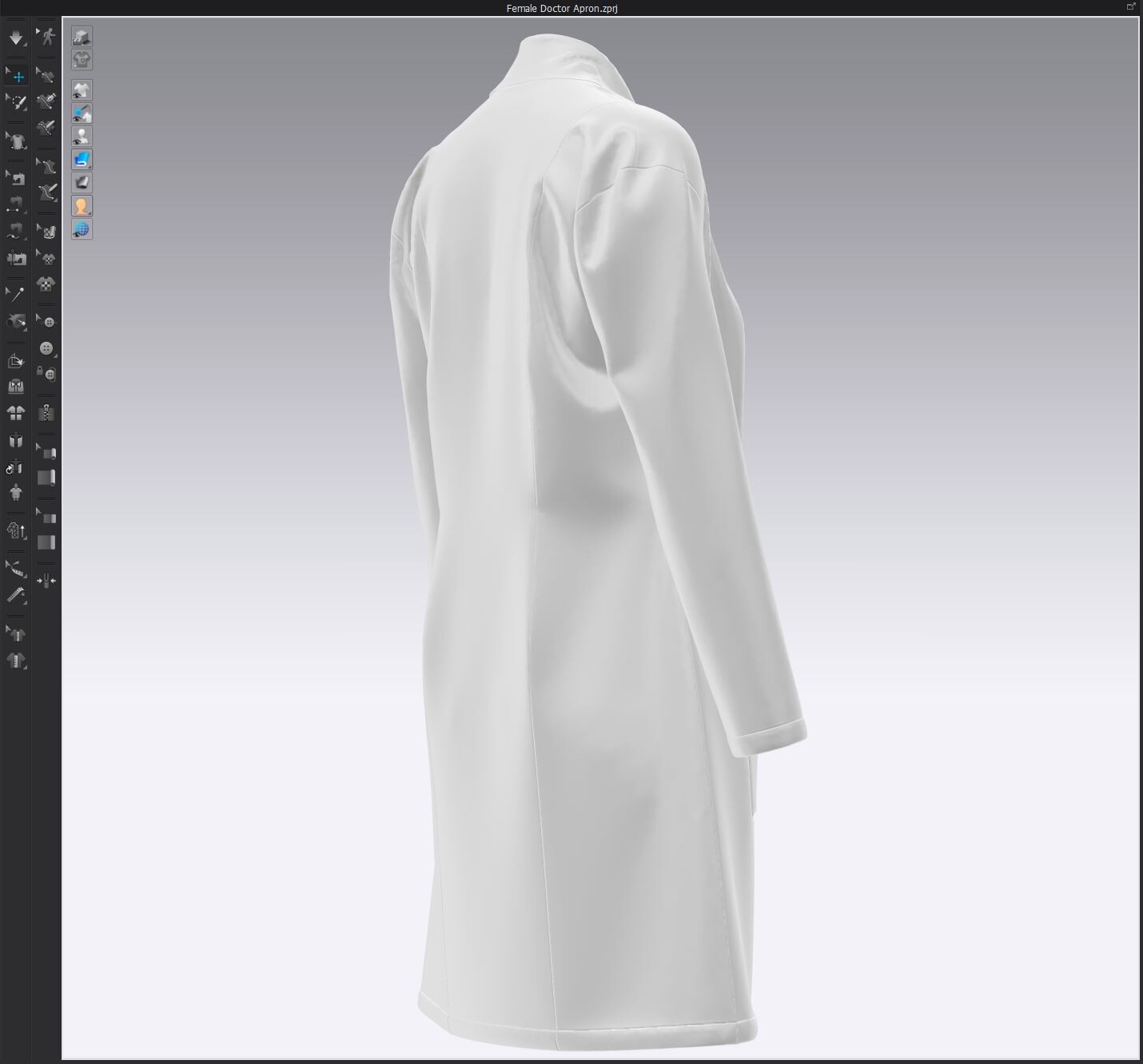 ArtStation - Female Doctor Apron, marvelous designer,clo3d | Resources