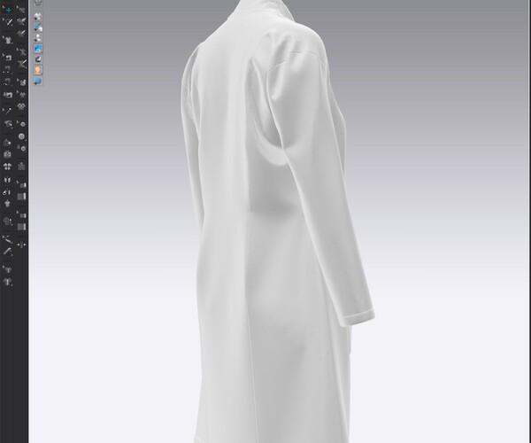 ArtStation - Female Doctor Apron, marvelous designer,clo3d | Resources