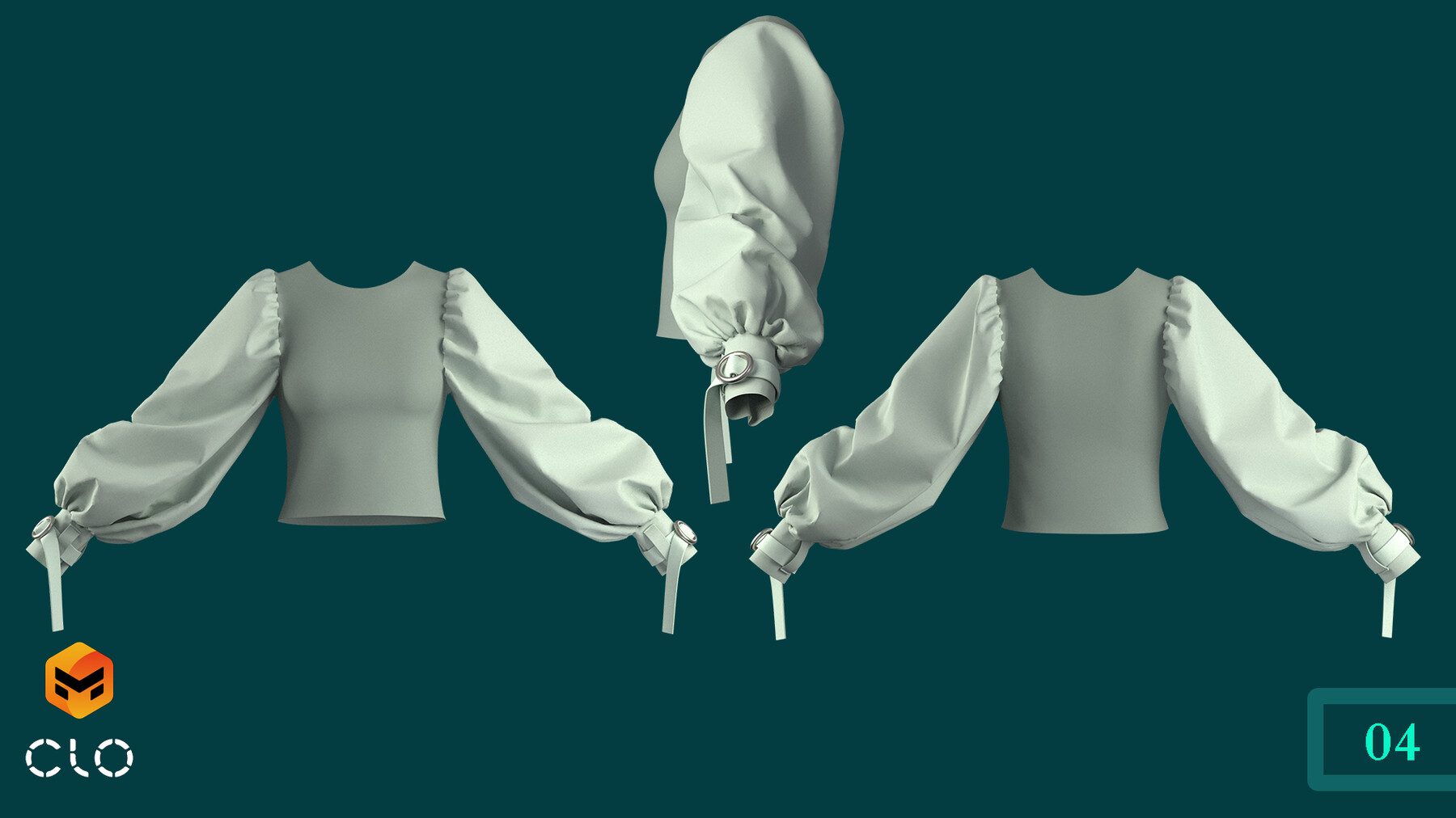 ArtStation - women's sleeves . CLO3D, MD Projects + FBX + OBJ | Game Assets