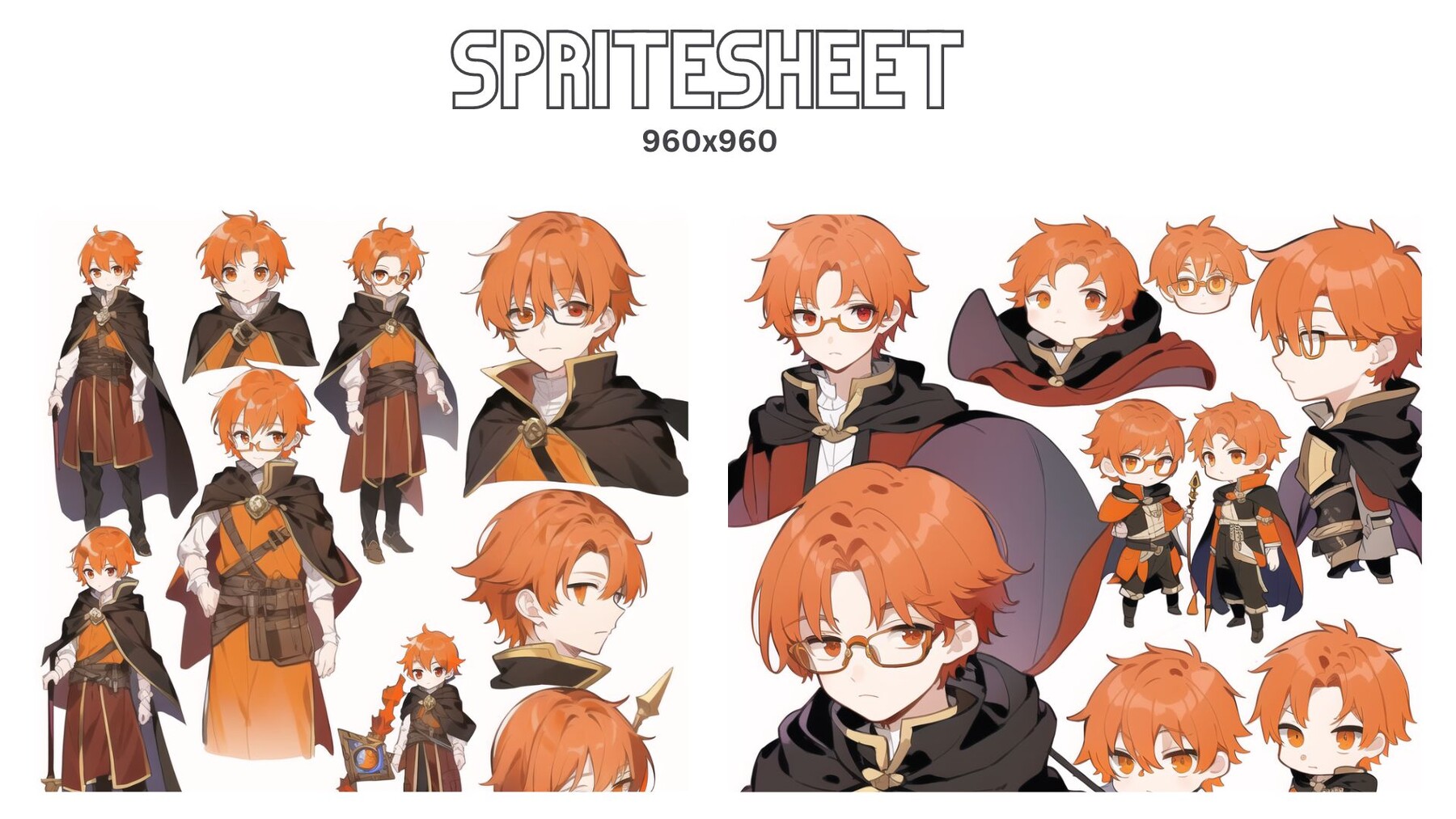 ArtStation - Male Mage (Fiery Resolve) - Fantasy Job Class Character ...