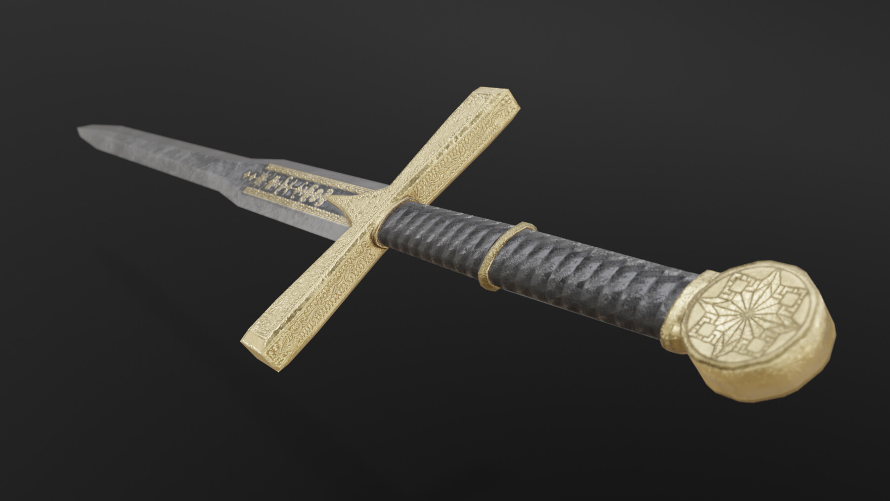 ArtStation - Engraved Medieval Sword (Game-ready) | Game Assets