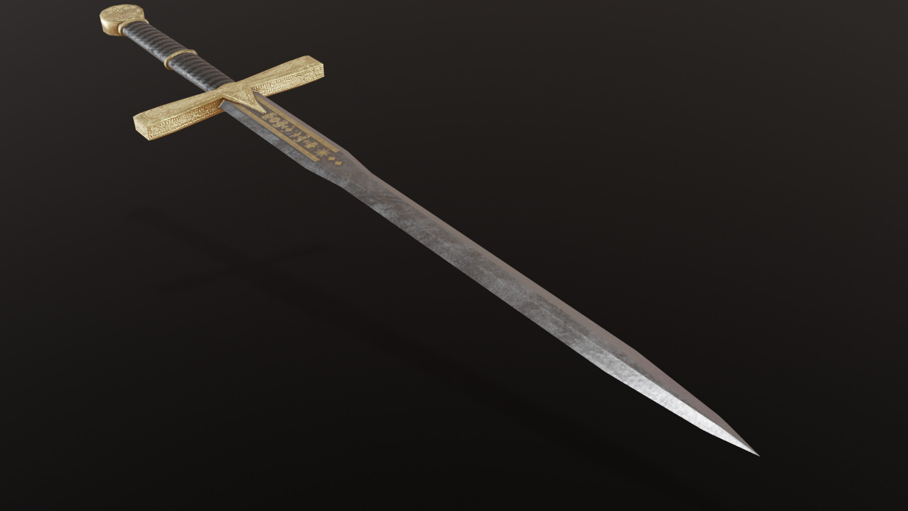 ArtStation - Engraved Medieval Sword (Game-ready) | Game Assets