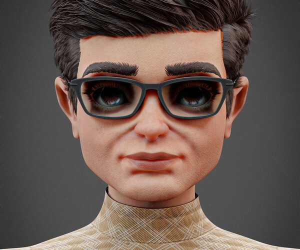 Artstation Rabin Male Rigged Pbr Character Game Assets 