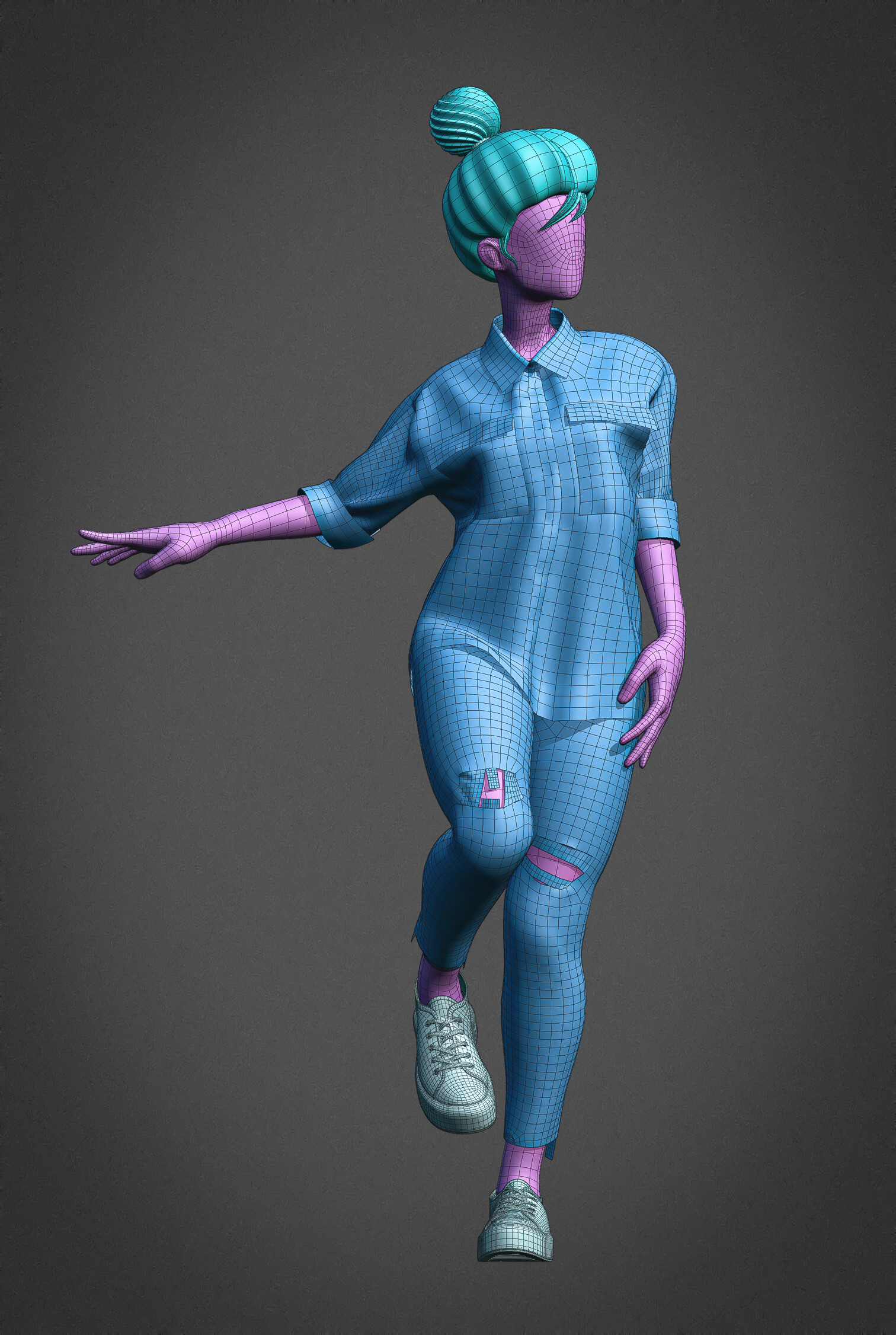 ArtStation - Stylized motion design female character | Game Assets