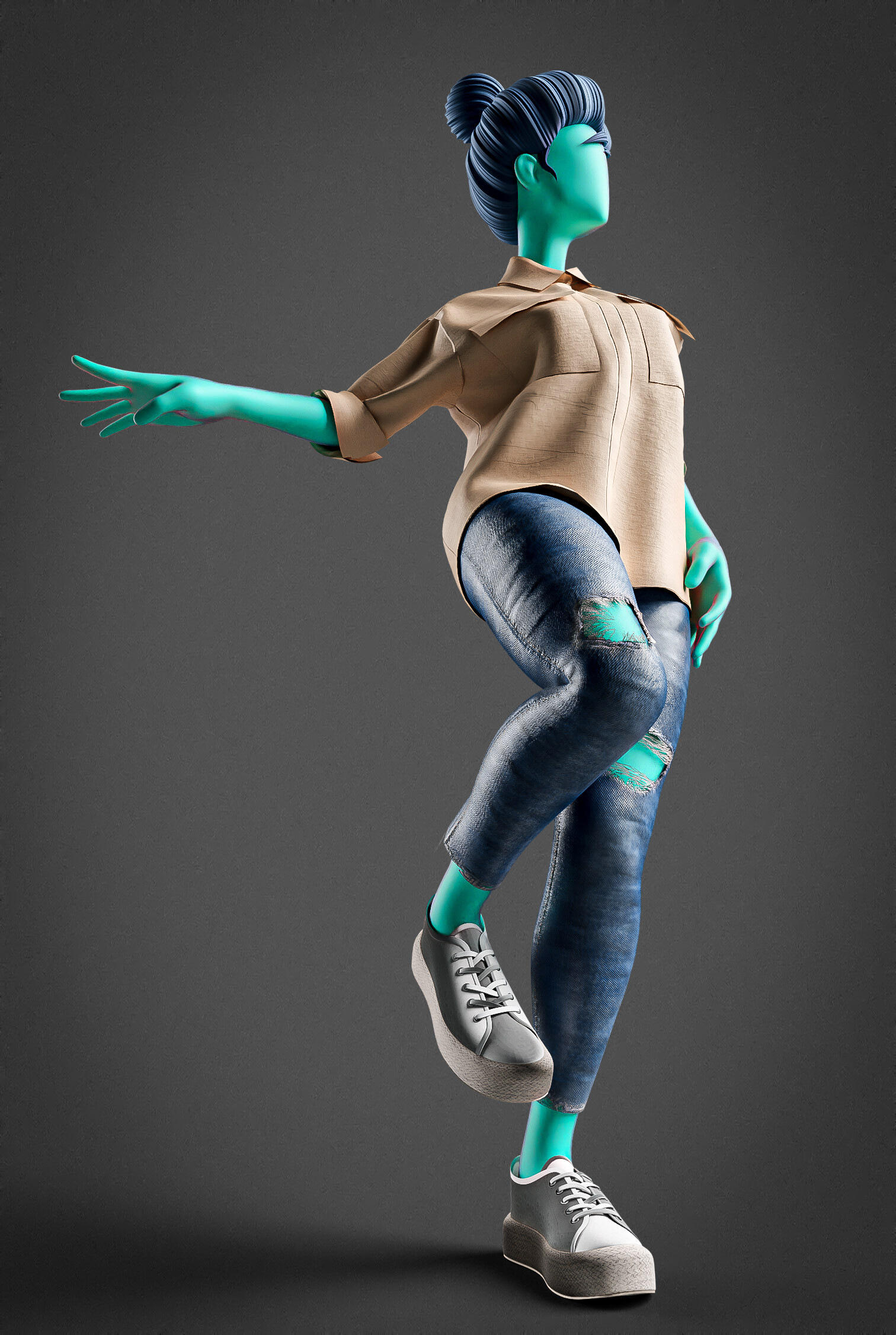 ArtStation - Stylized motion design female character | Game Assets