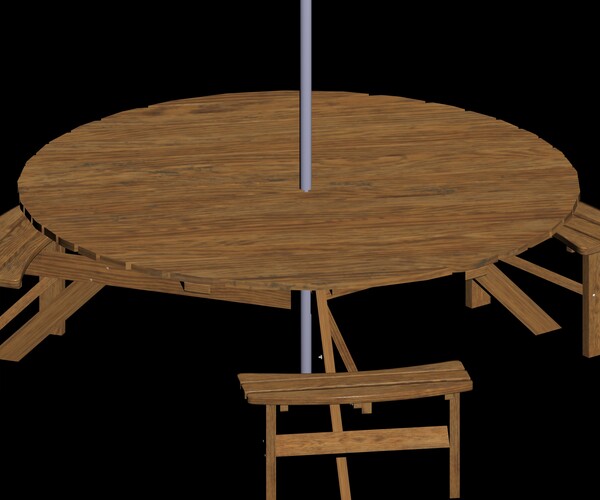 ArtStation - Picnic Table Backyard | Game Assets